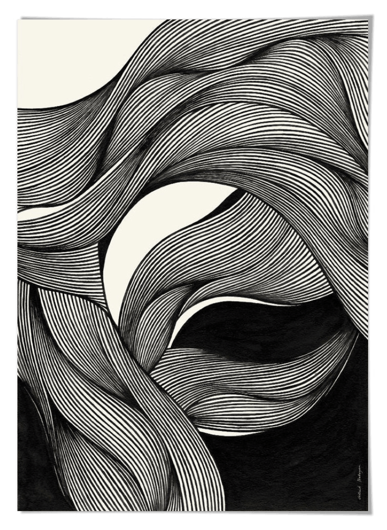 Astrid - Ink Lines III Art Print | Joybird