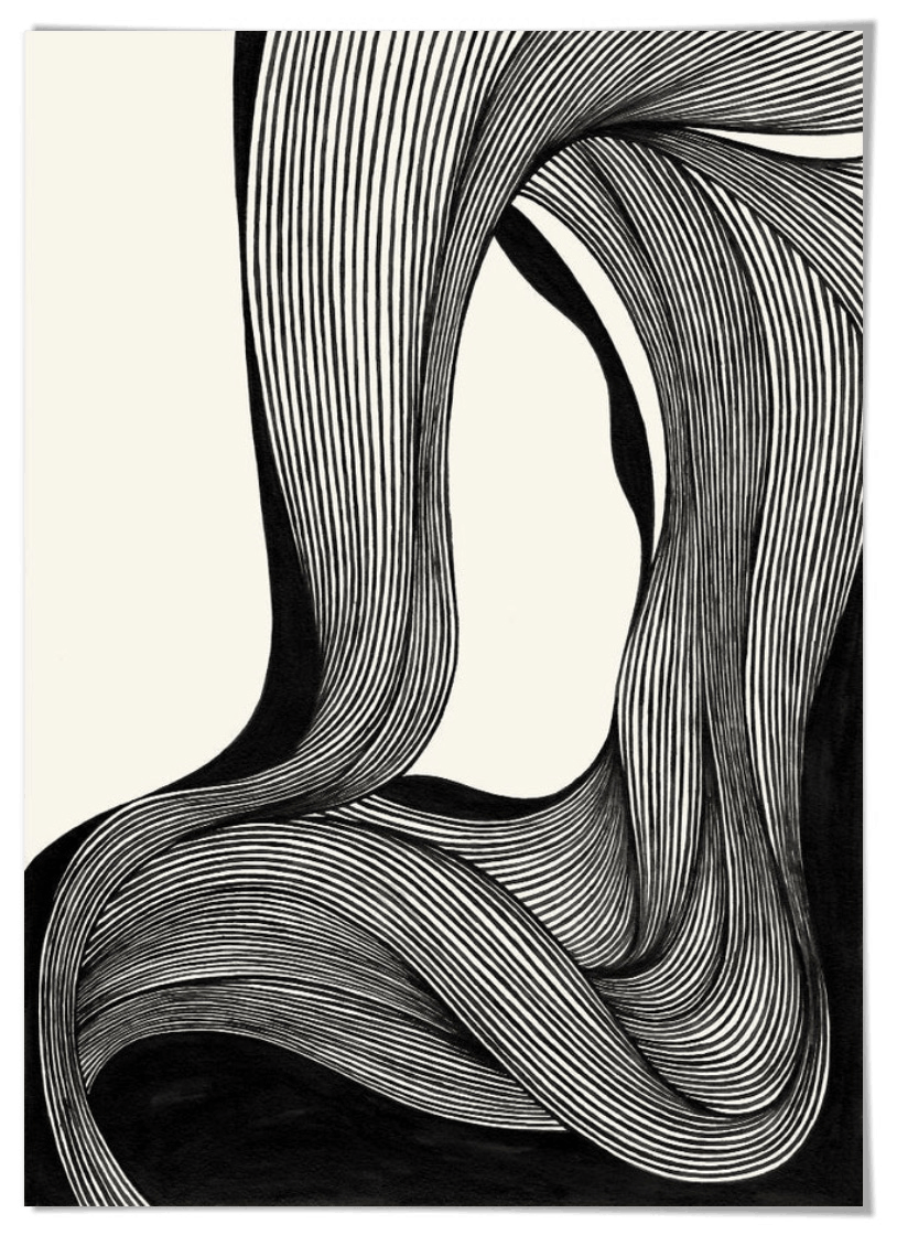 Astrid - Ink Lines I Art Print | Joybird