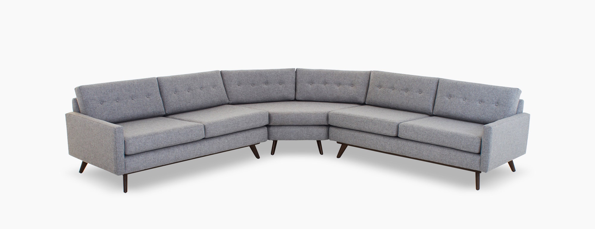 Hopson Round Corner Sectional (3 piece) | Joybird