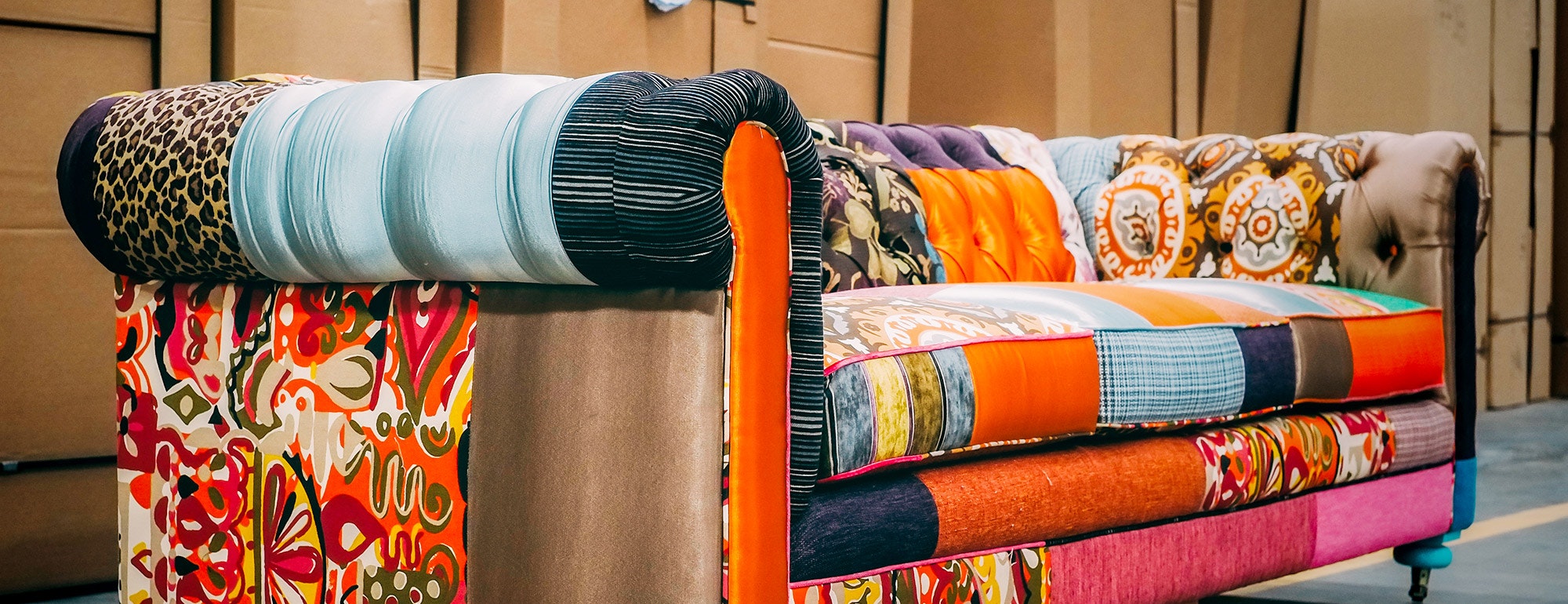 Joybird patchwork sofa store